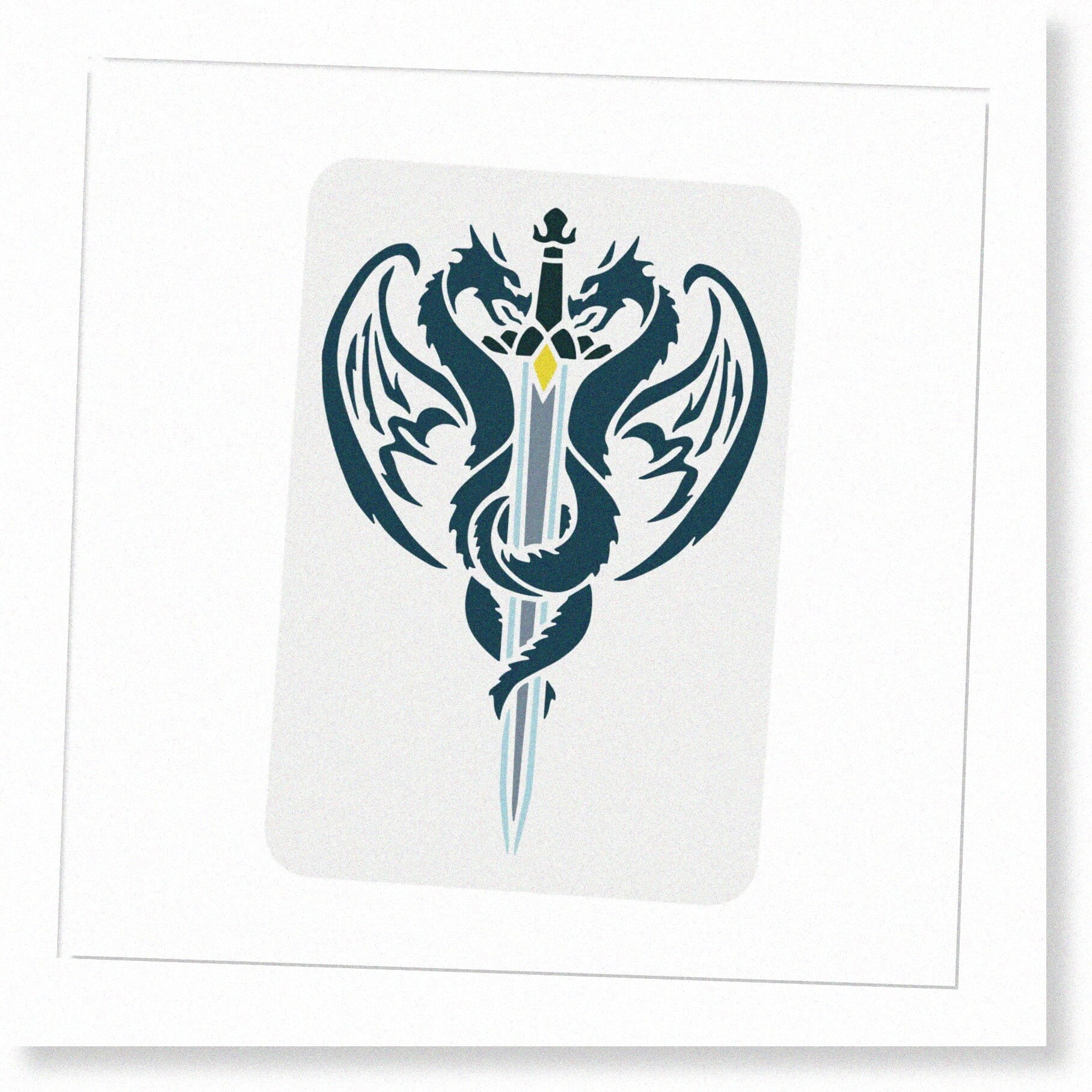 Dragon Wing Sword - 11.7x8.3 inch - Dragons Plastic - Set of 2 ...