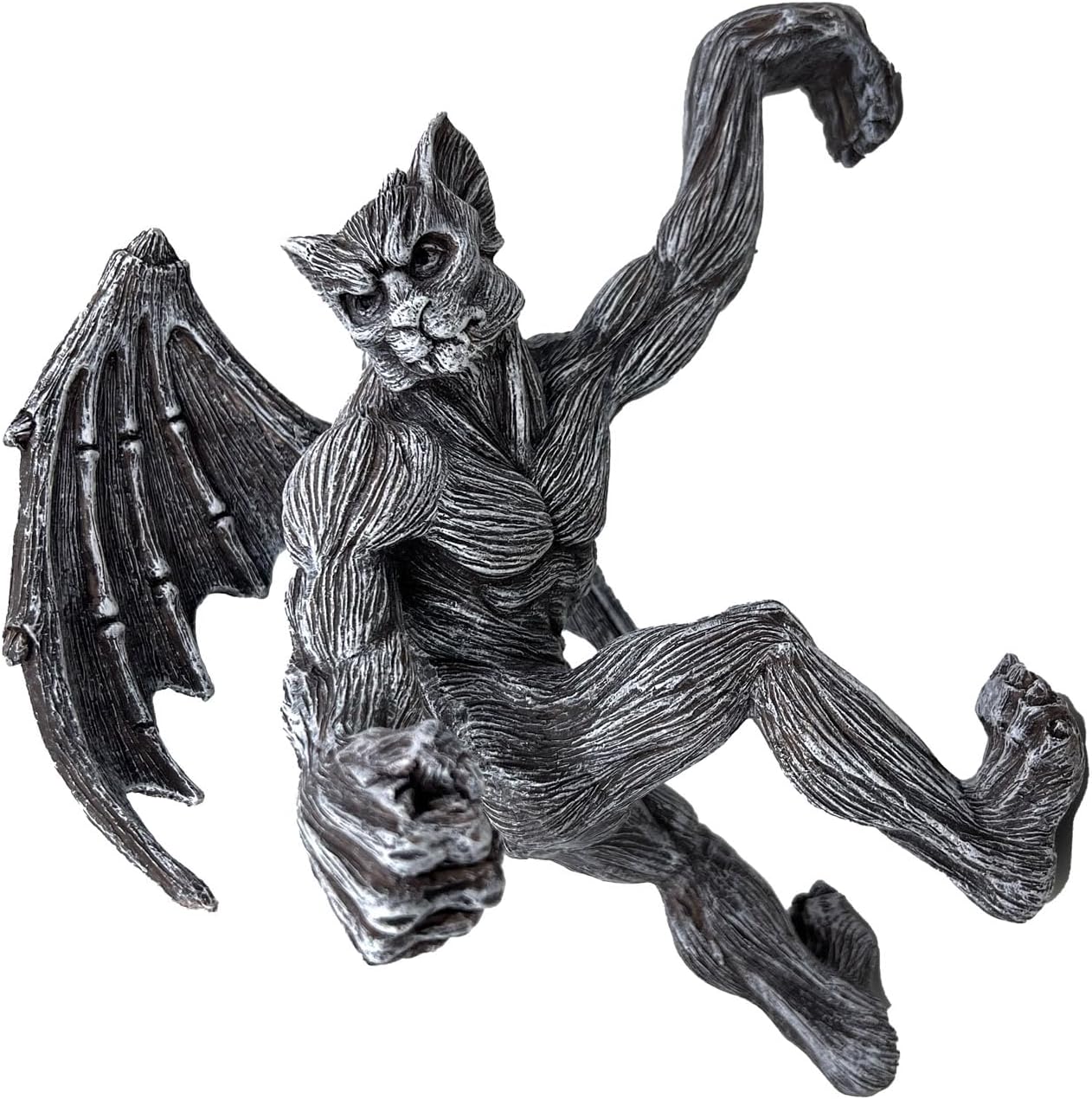 Dragon Winged Gargoyle Fence Hanger – Outdoor Wall Decor- Detailed ...