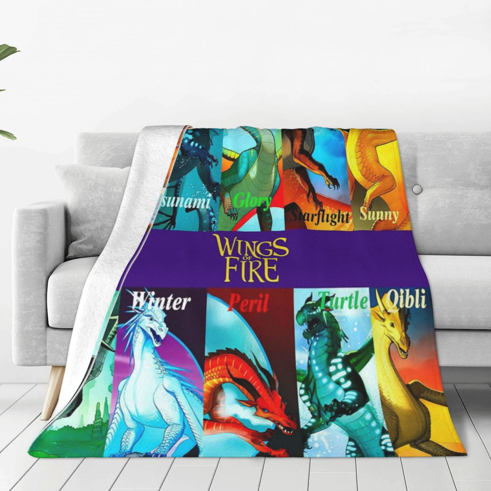 Dragon Wings Of Fire Fleece Blanket Super Soft Cozy Throw Blanket Fuzzy Comfy Flannel Blanket ...