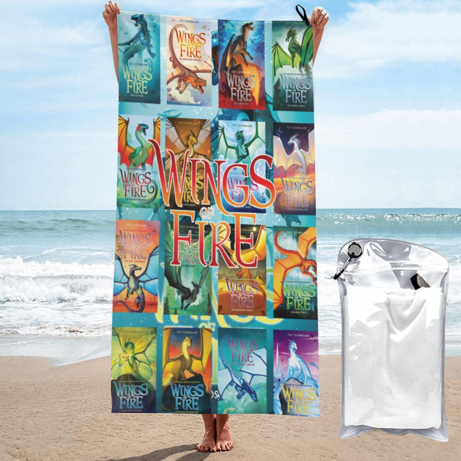 Dragon Wings Of Fire Microfiber Beach Towel Oversized Lightweight Quick ...