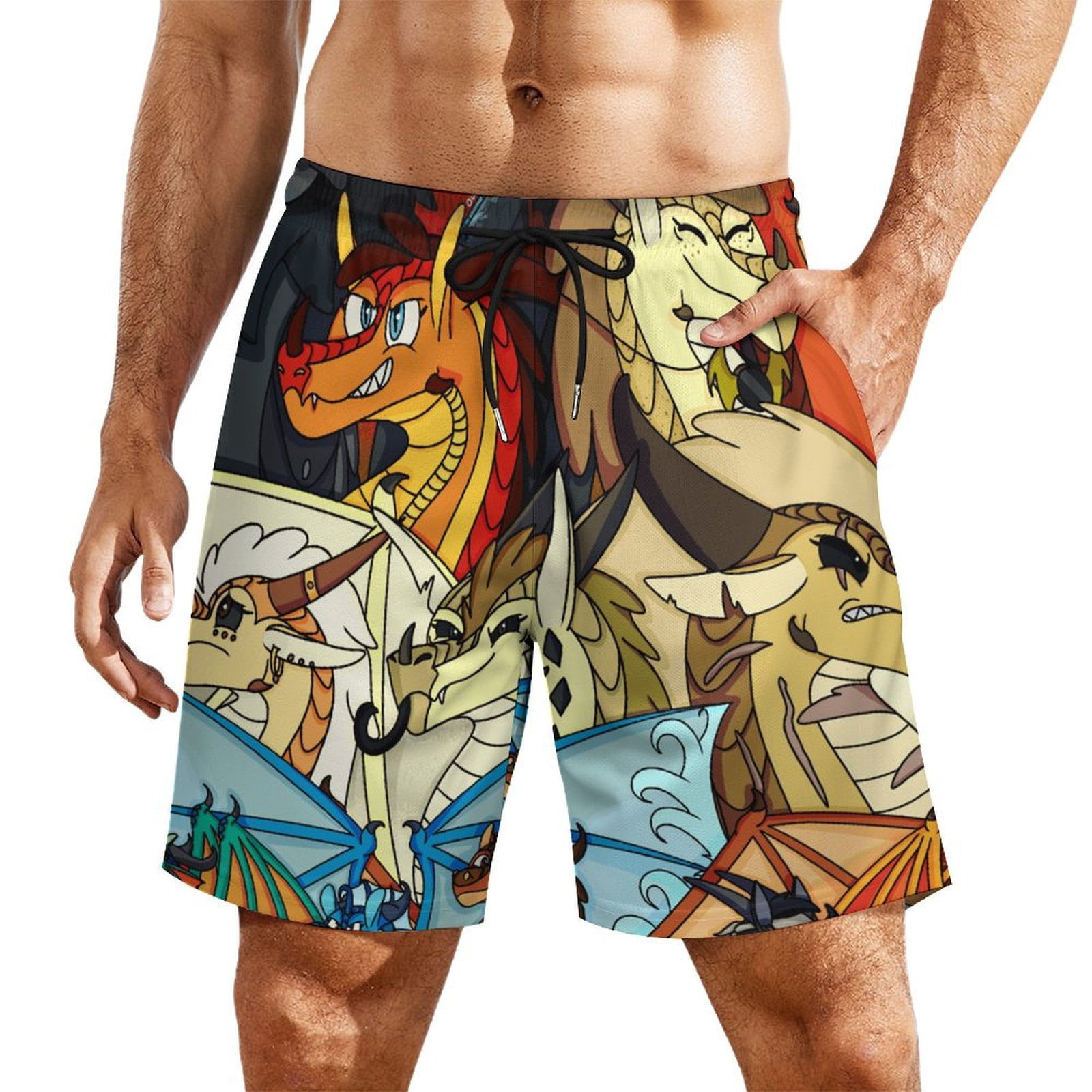 Dragon Wings Of Fire WOF Men's Board Shorts Swim Trunks Beach Short ...