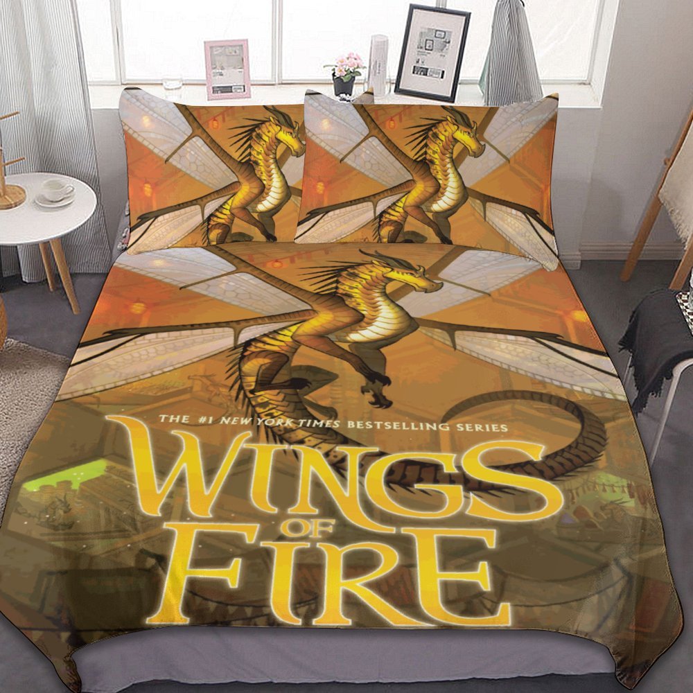 Dragon Wings Of Fire 3-Piece Bedding Set Duvet Cover Set Soft Warm And ...