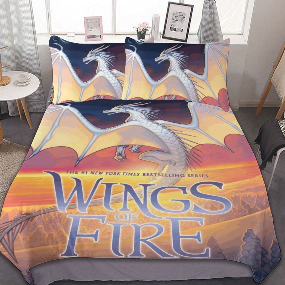 Dragon Wings Of Fire 3-Piece Bedding Set Duvet Cover Set Soft Warm And ...
