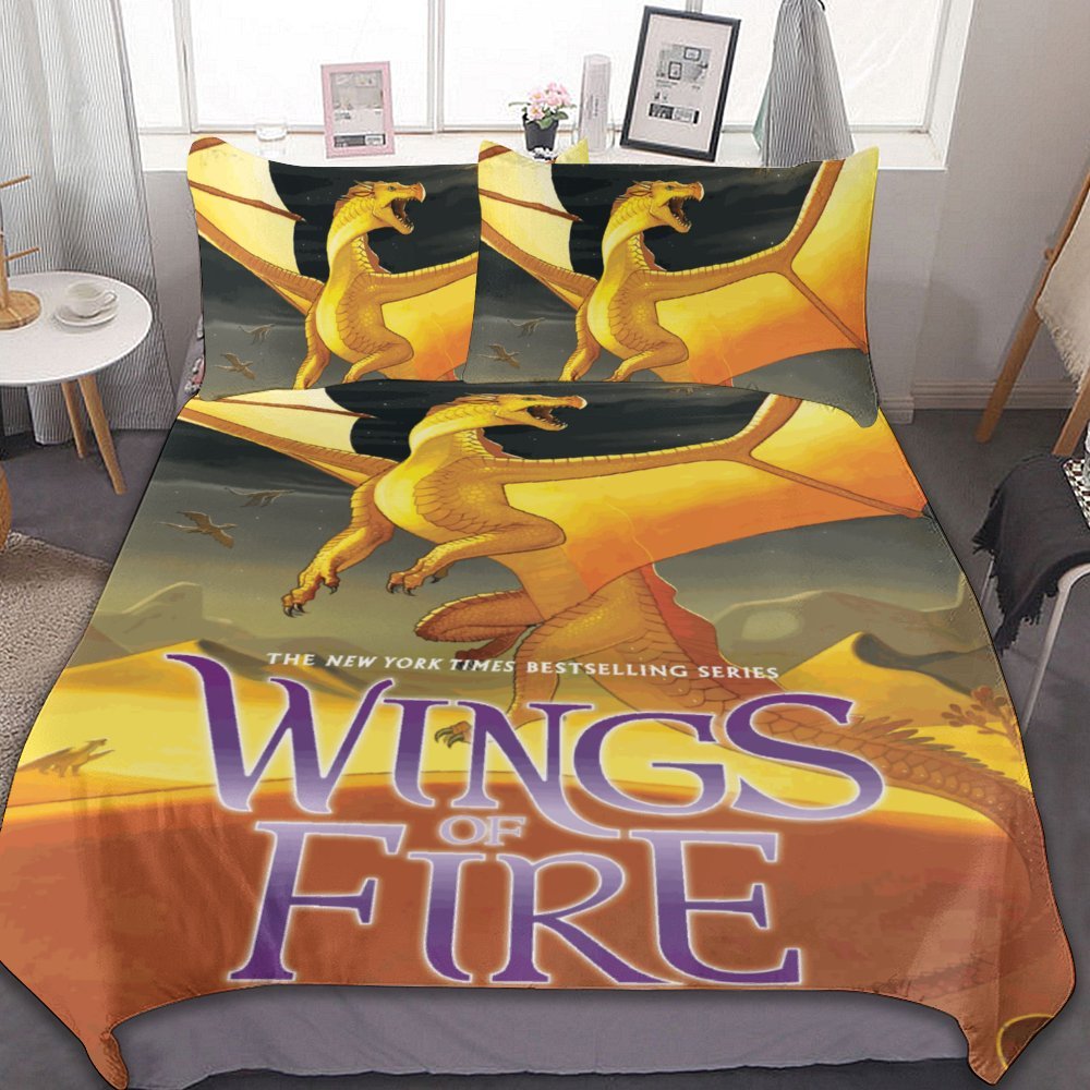 Dragon Wings Of Fire 3-Piece Bedding Set Duvet Cover Set Soft Warm And ...