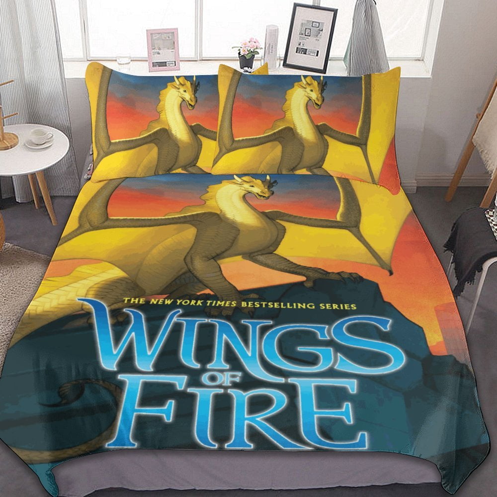 Dragon Wings Of Fire 3-Piece Bedding Set Duvet Cover Set Soft Warm And ...