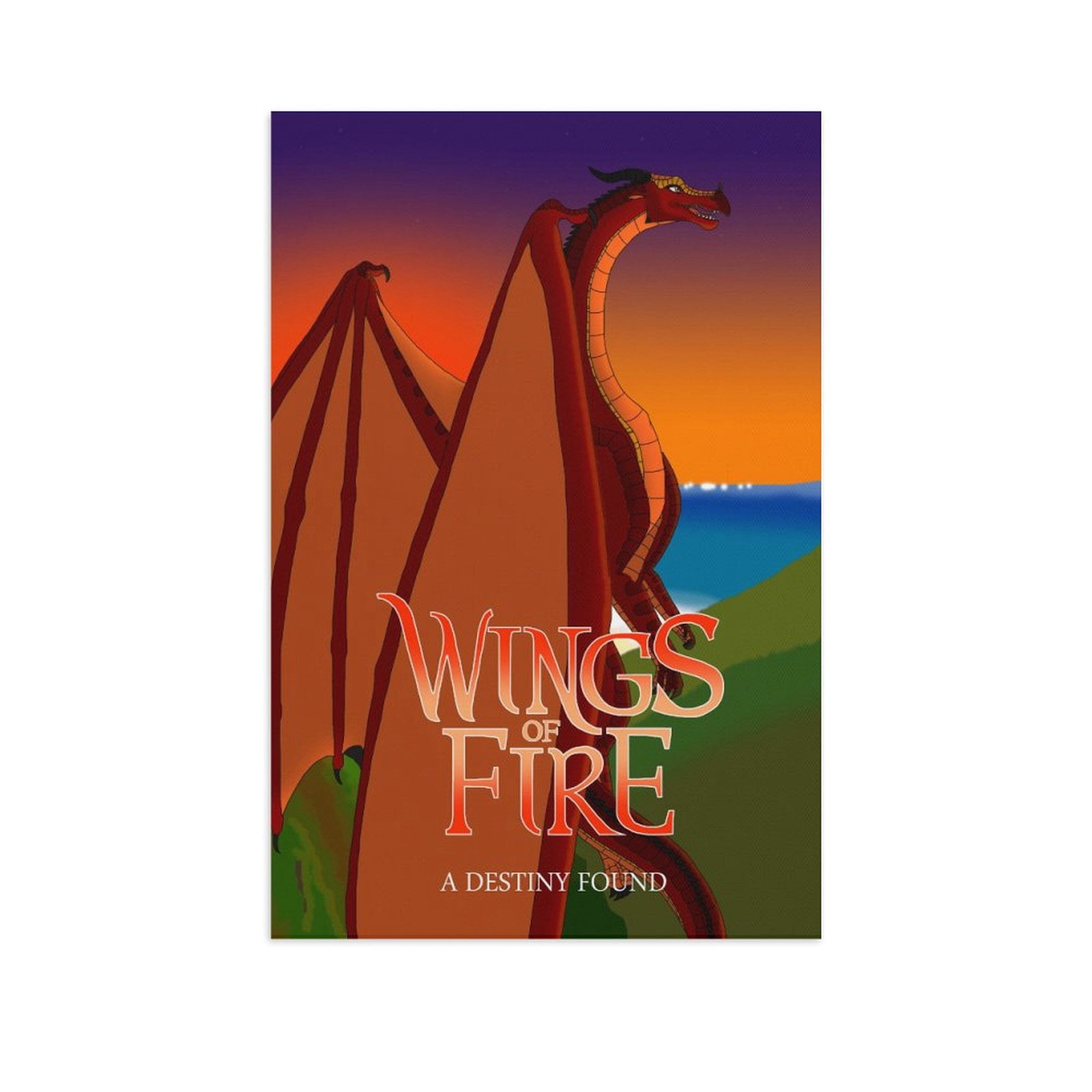 Dragon Wings Of Fire Canvas Wall Art Painting Artwork Picutures Wall ...