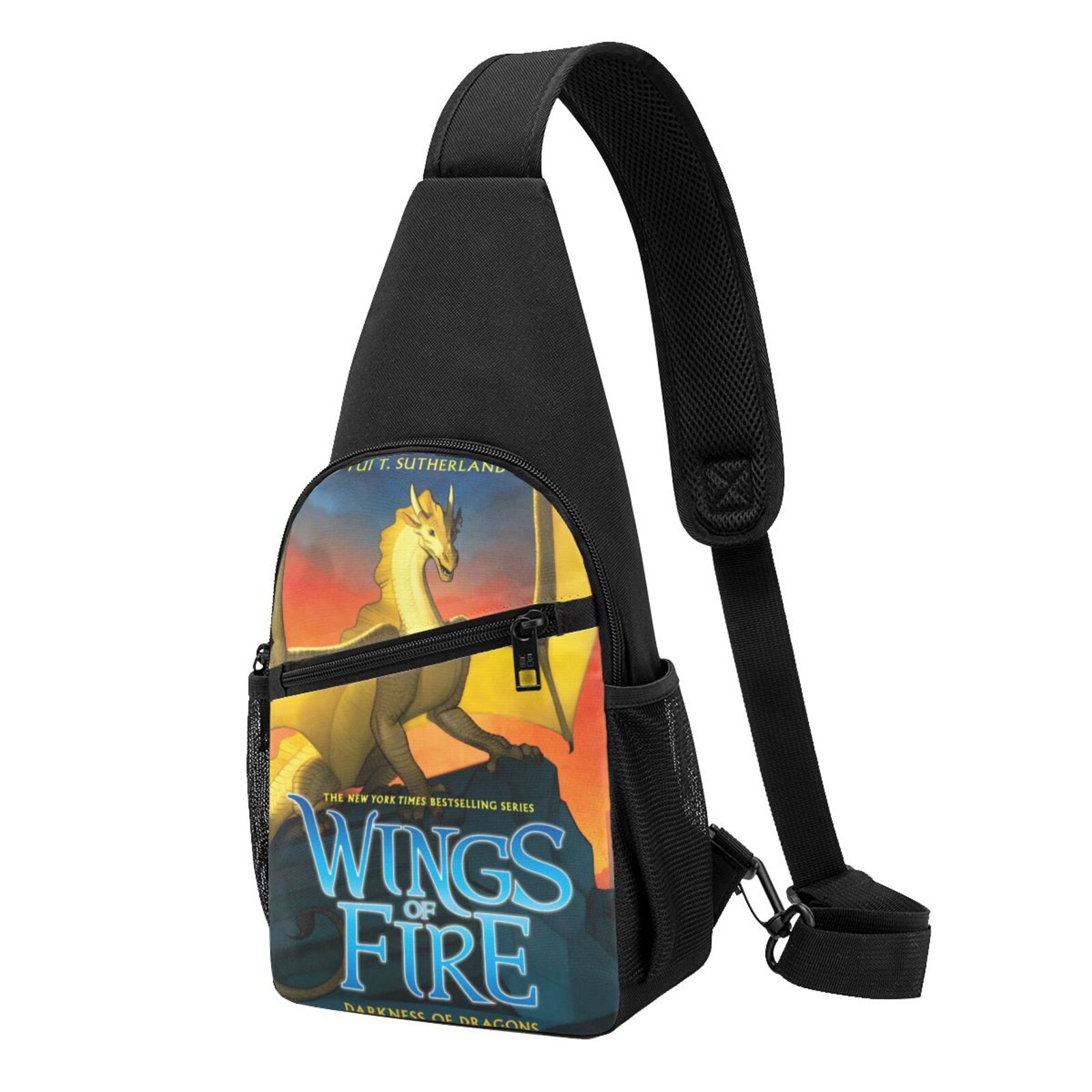 Dragon Wings Of Fire Crossbody Backpack Sling Bag for Men Women One ...