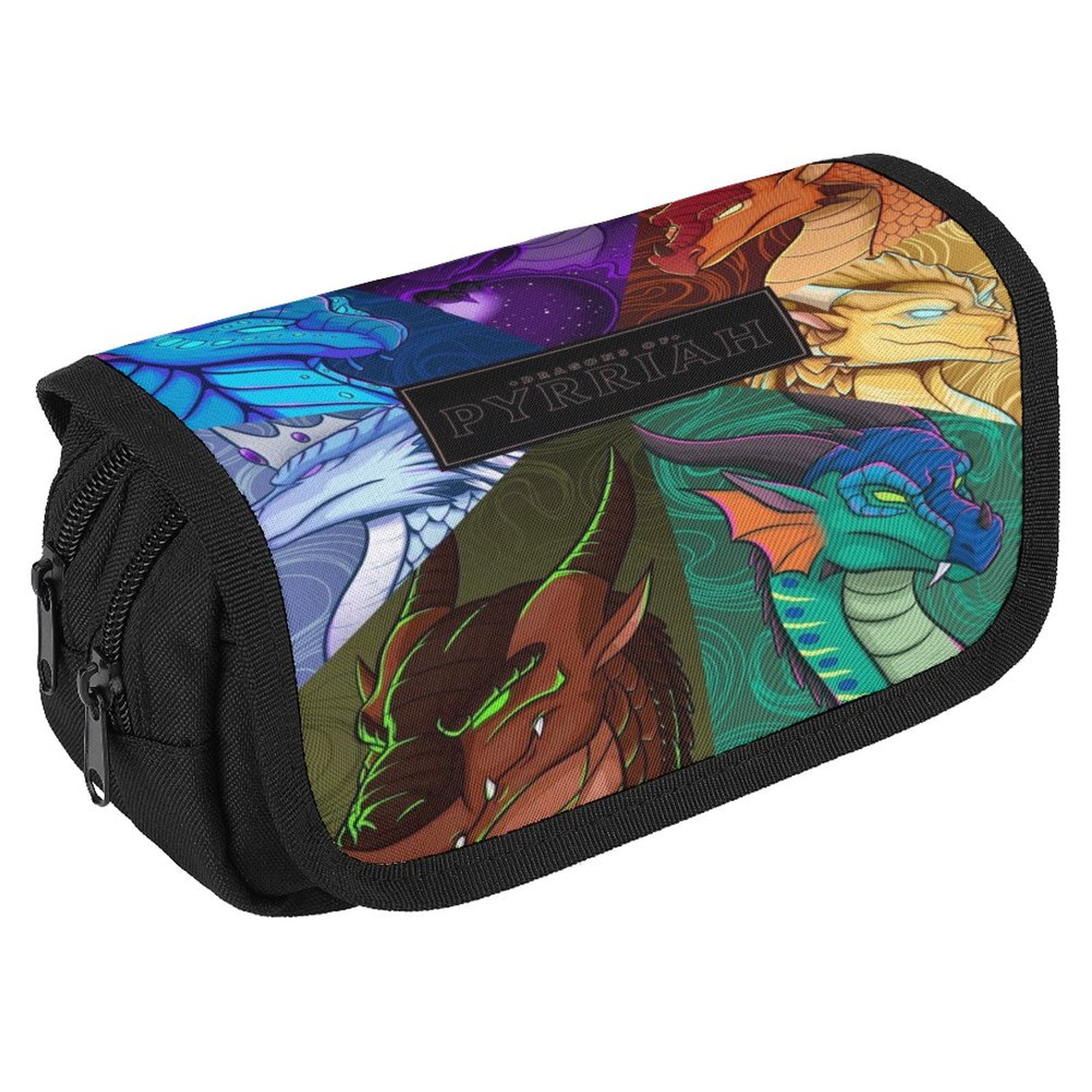 Dragon Wings Of Fire Double Pencil Cases, Large Capacity Pencil Pouch ...