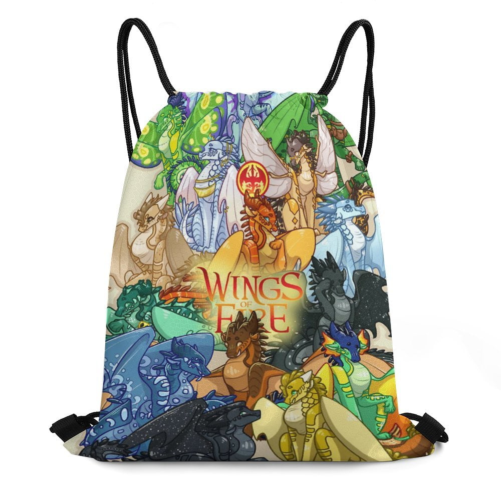 Dragon Wings Of Fire Drawstring Bag Gym Bag Water Resistant Sackpack ...