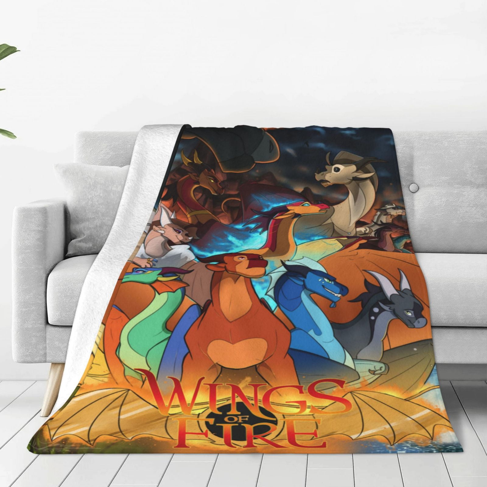 Dragon Wings Of Fire Fleece Blanket Super Soft Cozy Throw Blanket Fuzzy ...