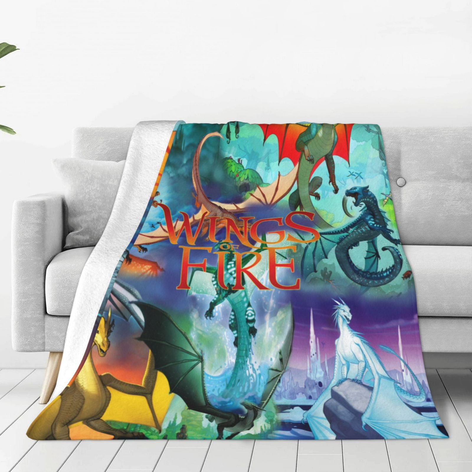 Dragon Wings Of Fire Fleece Blanket Super Soft Cozy Throw Blanket Fuzzy ...
