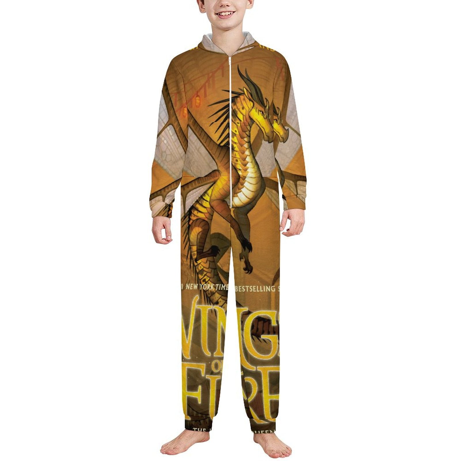 Dragon Wings Of Fire Hooded Union Suit Pajama Onesie Blanket Sleeper ...