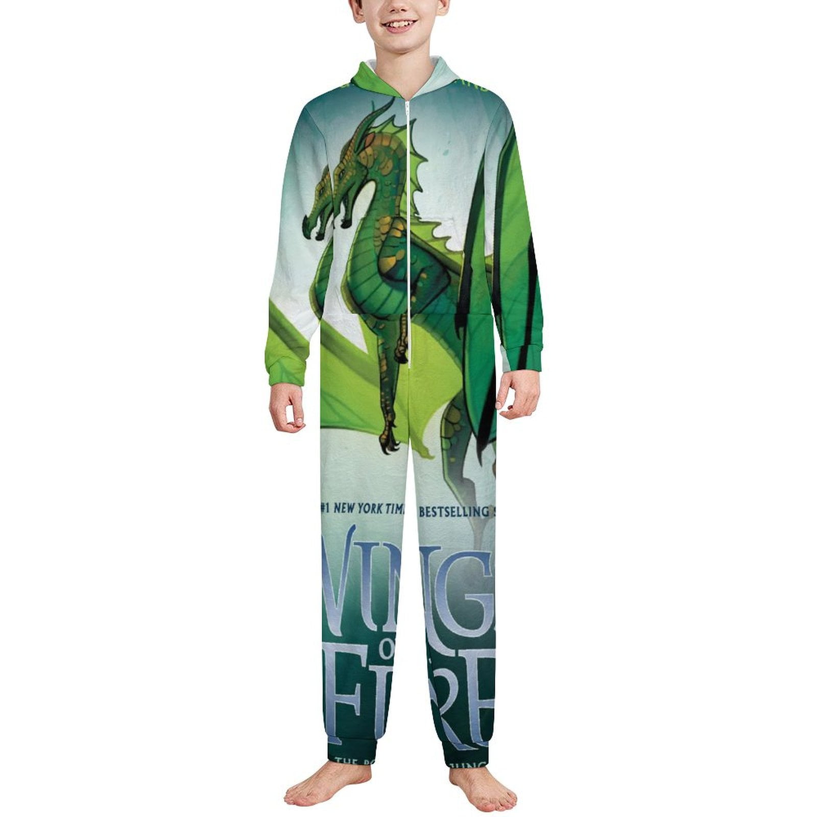 Dragon Wings Of Fire Hooded Union Suit Pajama Onesie Blanket Sleeper ...