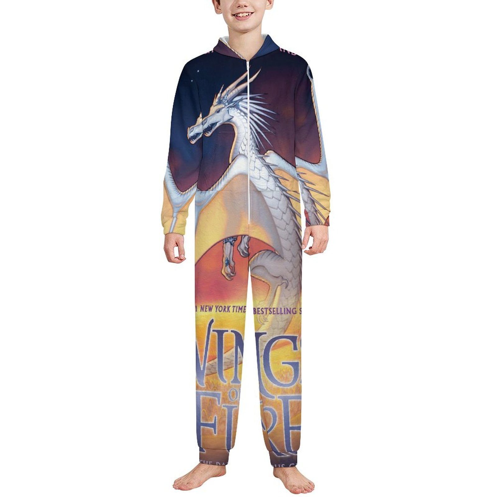 Dragon Wings Of Fire Hooded Union Suit Pajama Onesie Blanket Sleeper ...