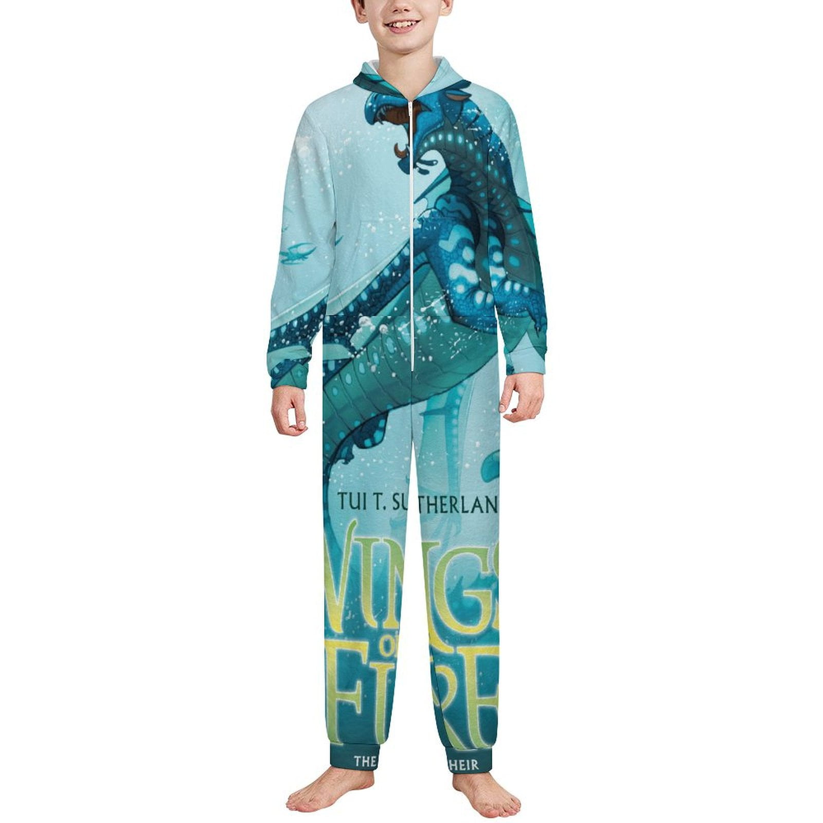 Dragon Wings Of Fire Hooded Union Suit Pajama Onesie Blanket Sleeper ...