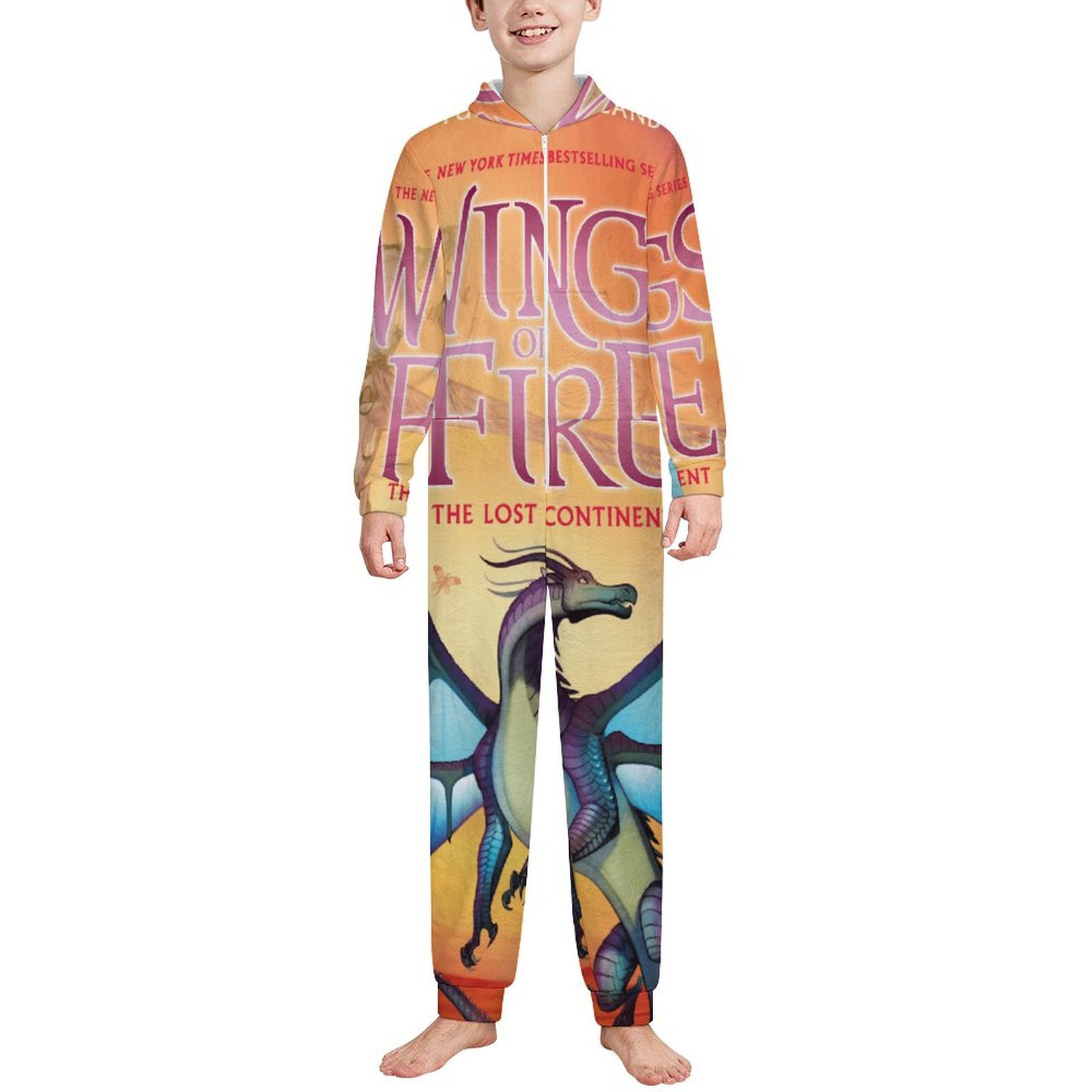 Dragon Wings Of Fire Hooded Union Suit Pajama Onesie Blanket Sleeper ...