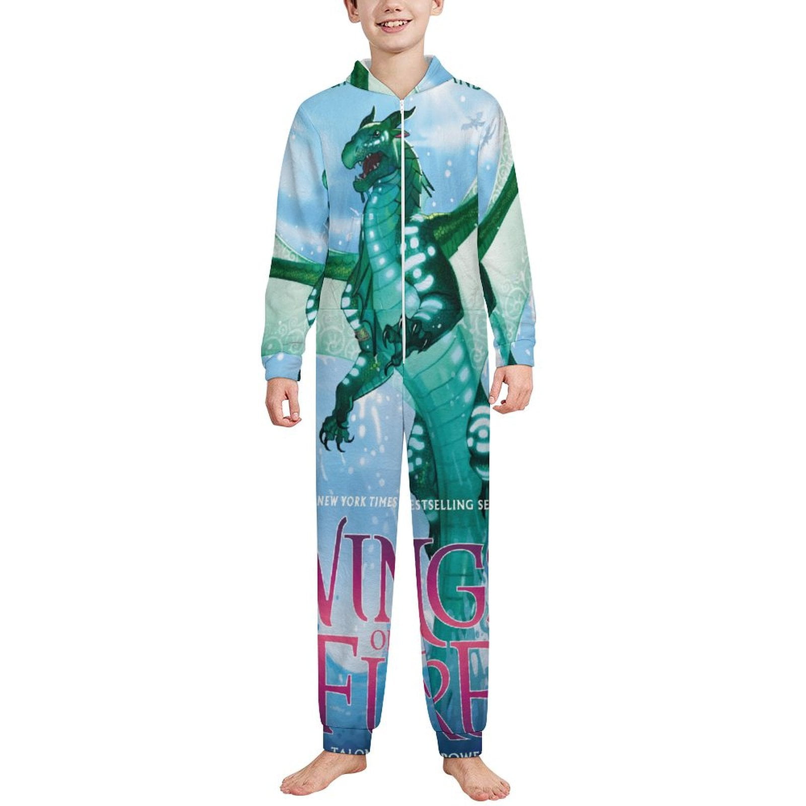 Dragon Wings Of Fire Hooded Union Suit Pajama Onesie Blanket Sleeper ...