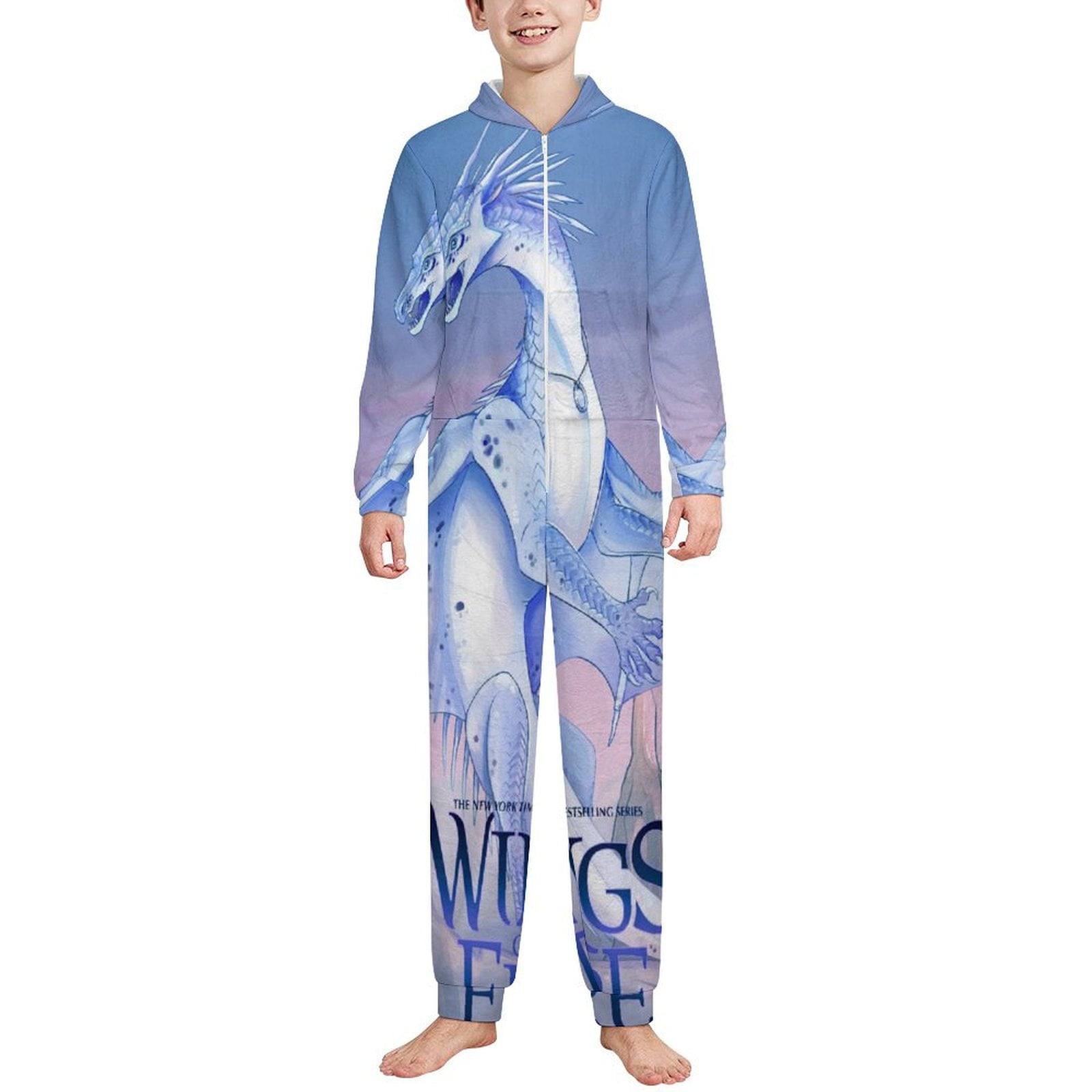 Dragon Wings Of Fire Hooded Union Suit Pajama Onesie Blanket Sleeper ...