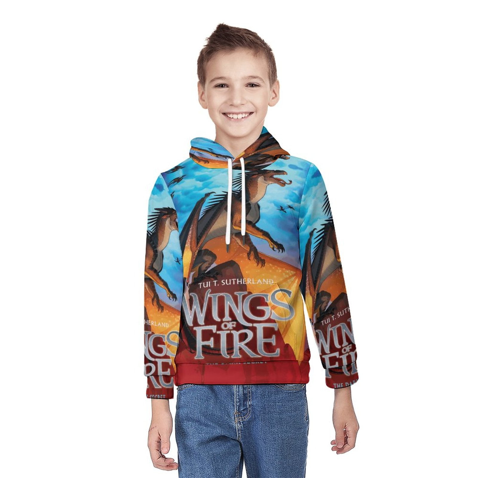 Dragon Wings Of Fire Hoodies 3D Printed Pullover Hooded Sweatshirt with ...