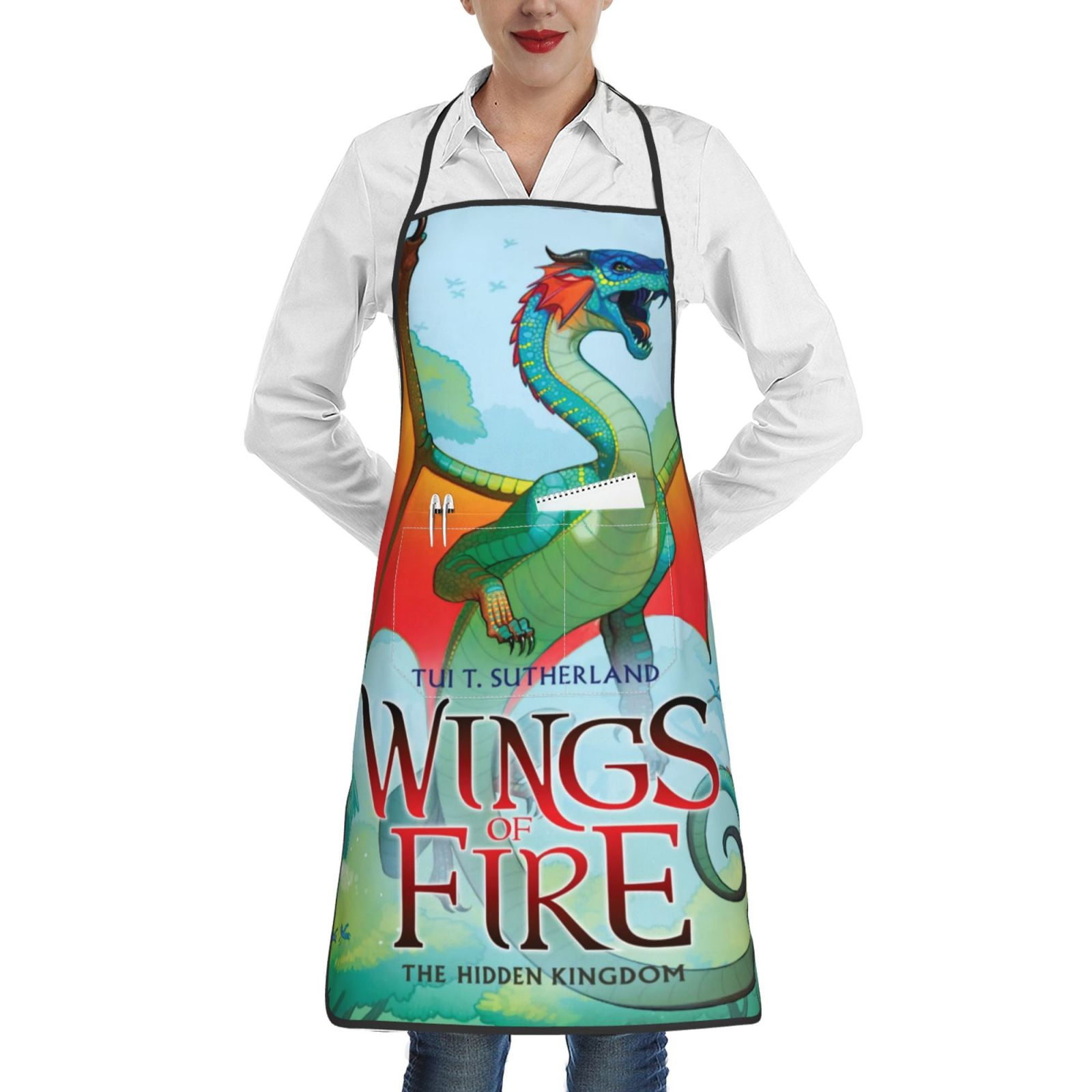 Dragon Wings Of Fire Kitchen Cooking Aprons Adjustable Waterproof Apron ...
