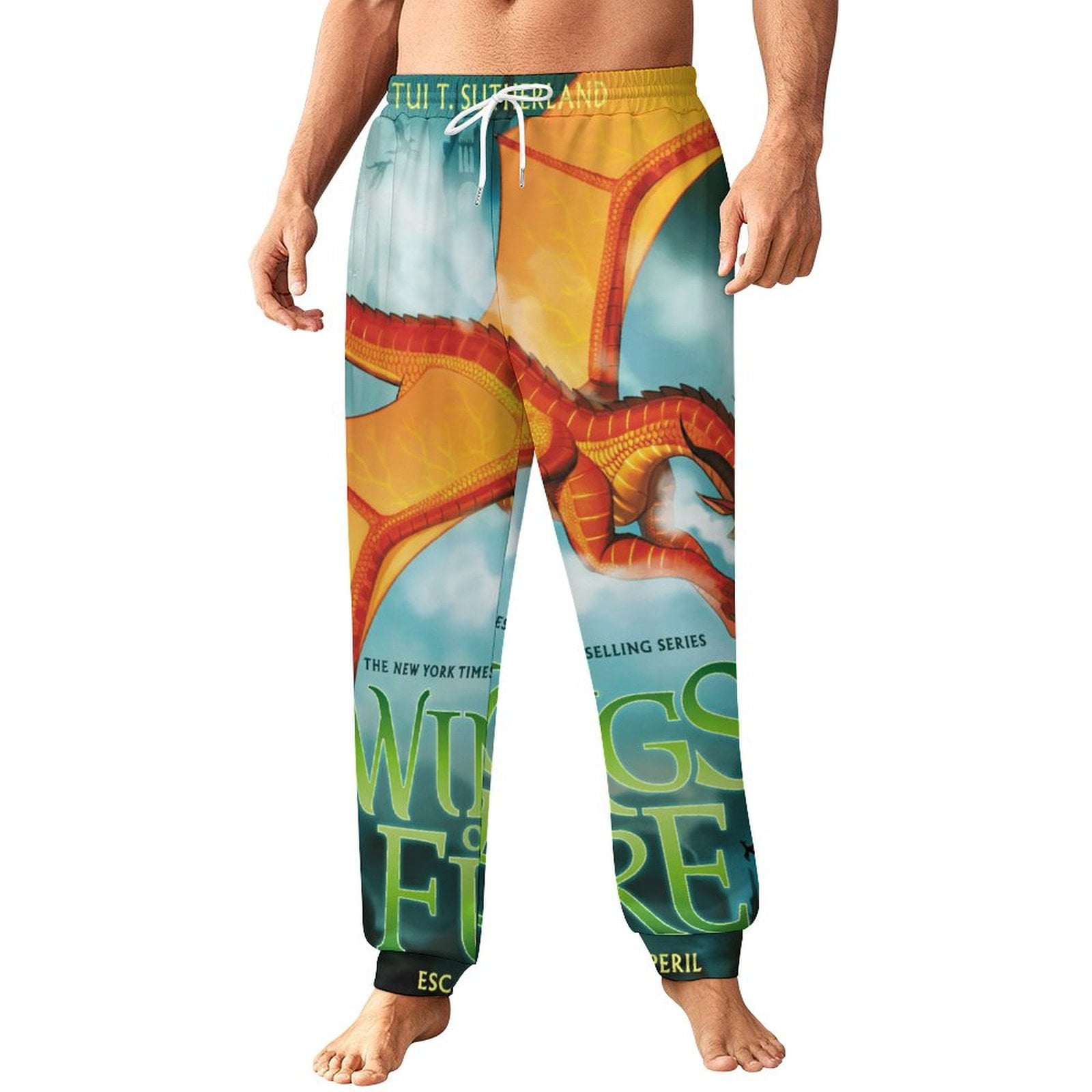 Dragon Wings Of Fire Men's Athletic Joggers Stretch Sweatpants Running ...