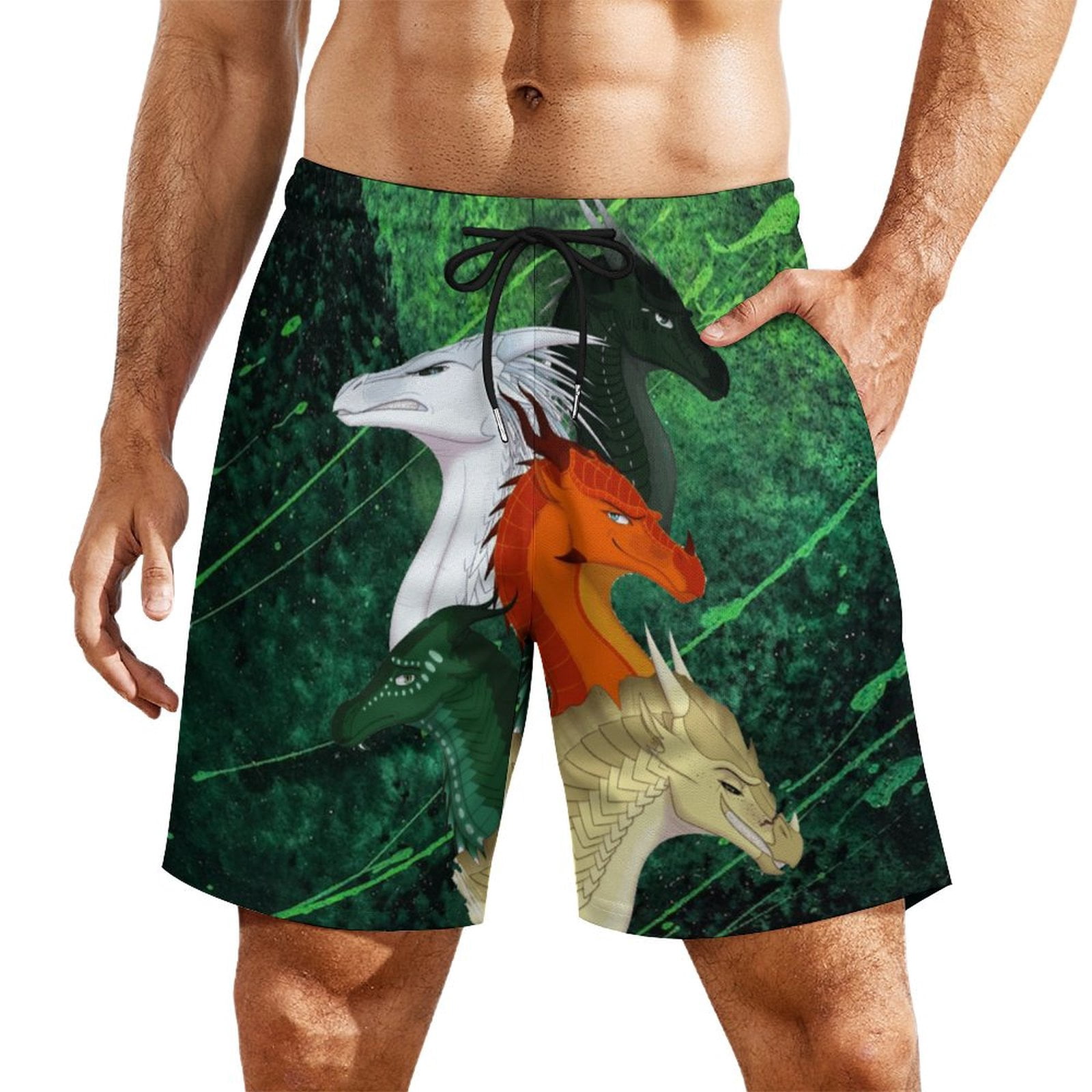 Dragon Wings Of Fire Men's Board Shorts Swim Trunks Beach Short ...