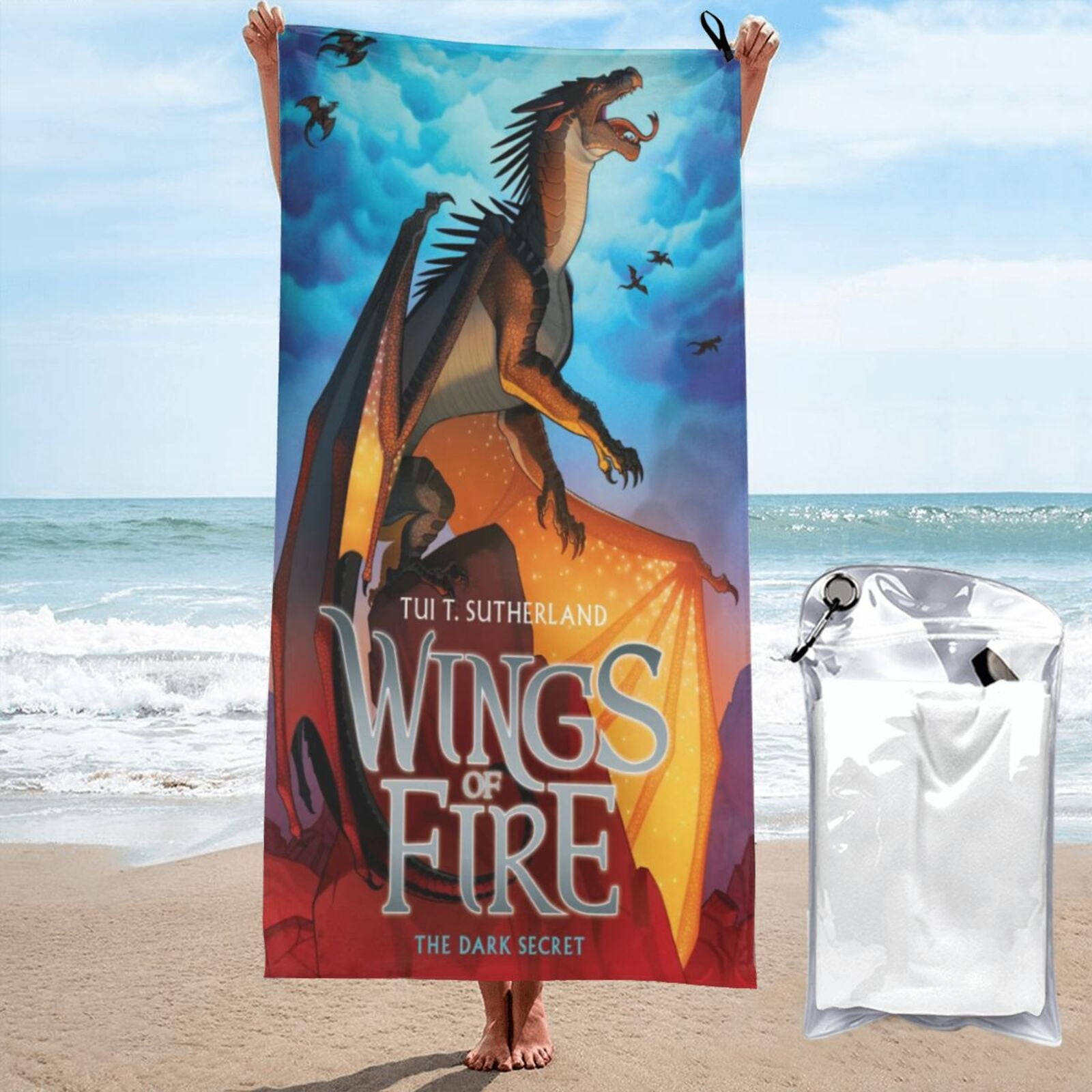 Dragon Wings Of Fire Microfiber Beach Towel Oversized Lightweight Quick ...