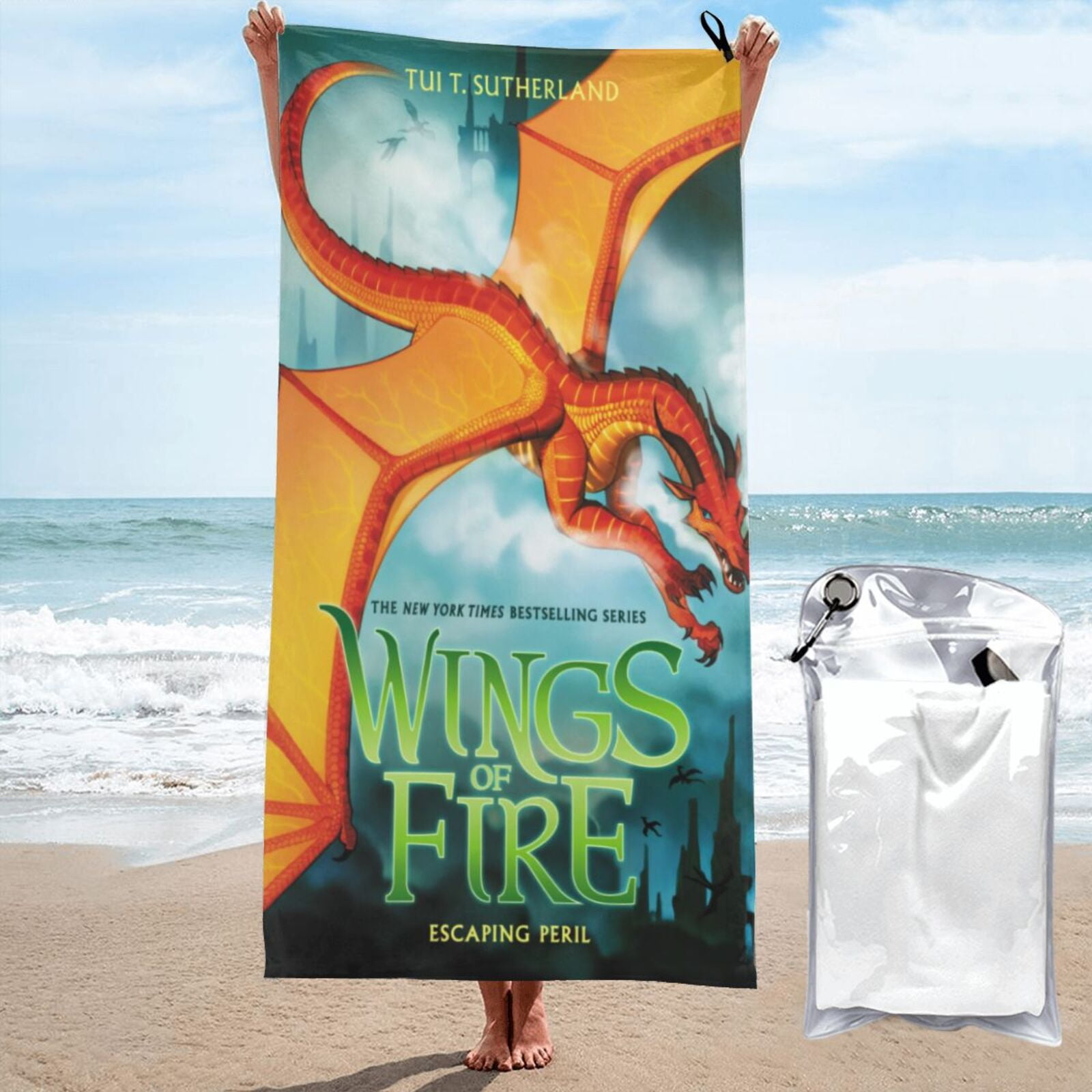 Dragon Wings Of Fire Microfiber Beach Towel Oversized Lightweight Quick ...