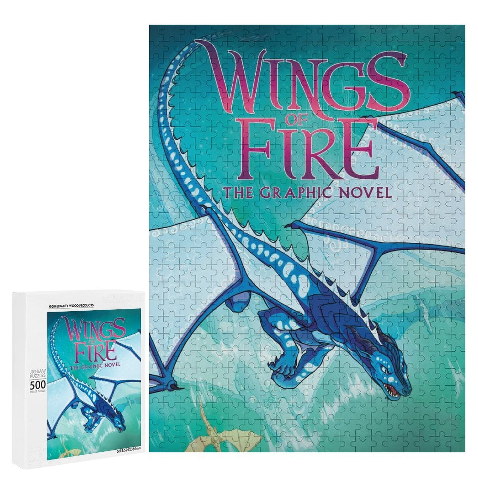 Dragon Wings Of Fire Puzzle - 500 PCS Jigsaw Puzzle - Walmart.com