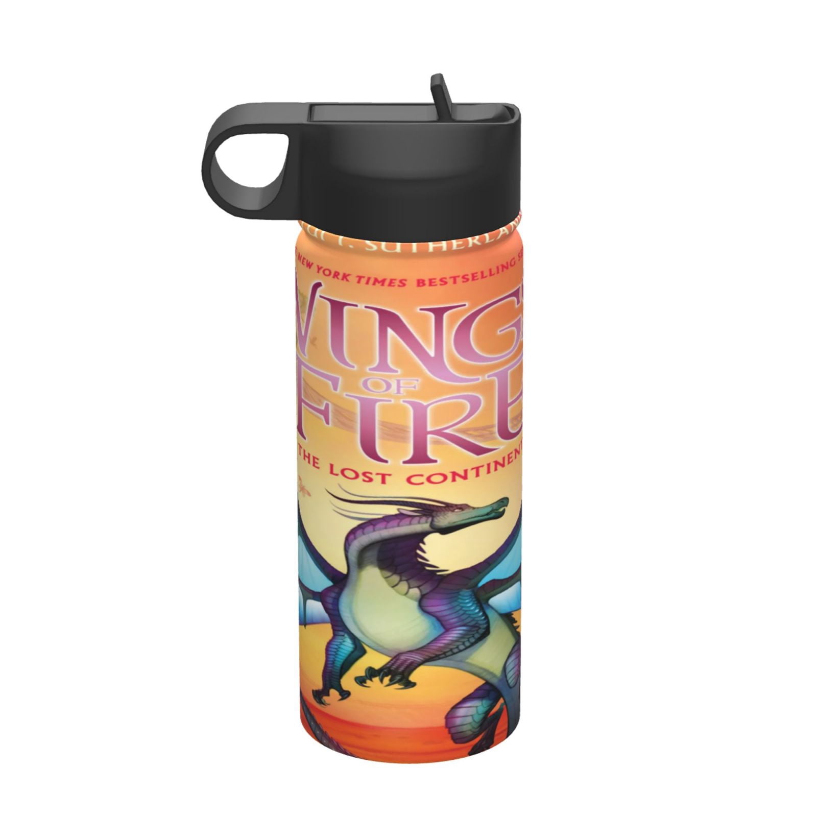 Dragon Wings Of Fire Stainless Steel Water Bottle, 18oz Double Walled ...