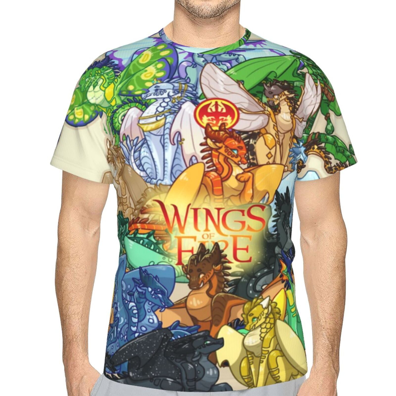 Dragon Wings Of Fire T Shirt 3D Printed Crewneck Graphic Short Sleeve ...