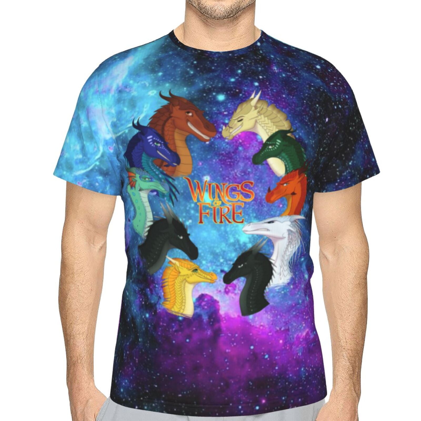 Dragon Wings Of Fire T Shirt 3D Printed Crewneck Graphic Short Sleeve ...