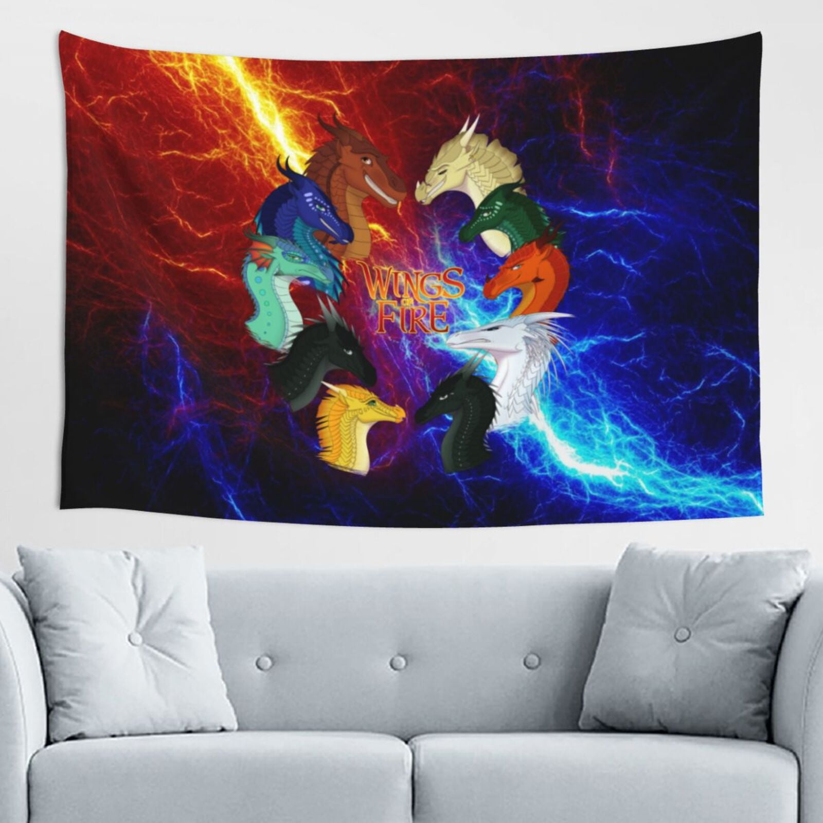 Dragon Wings Of Fire Tapestry Wall Hanging Wall Art Decor Wall Tapestry ...