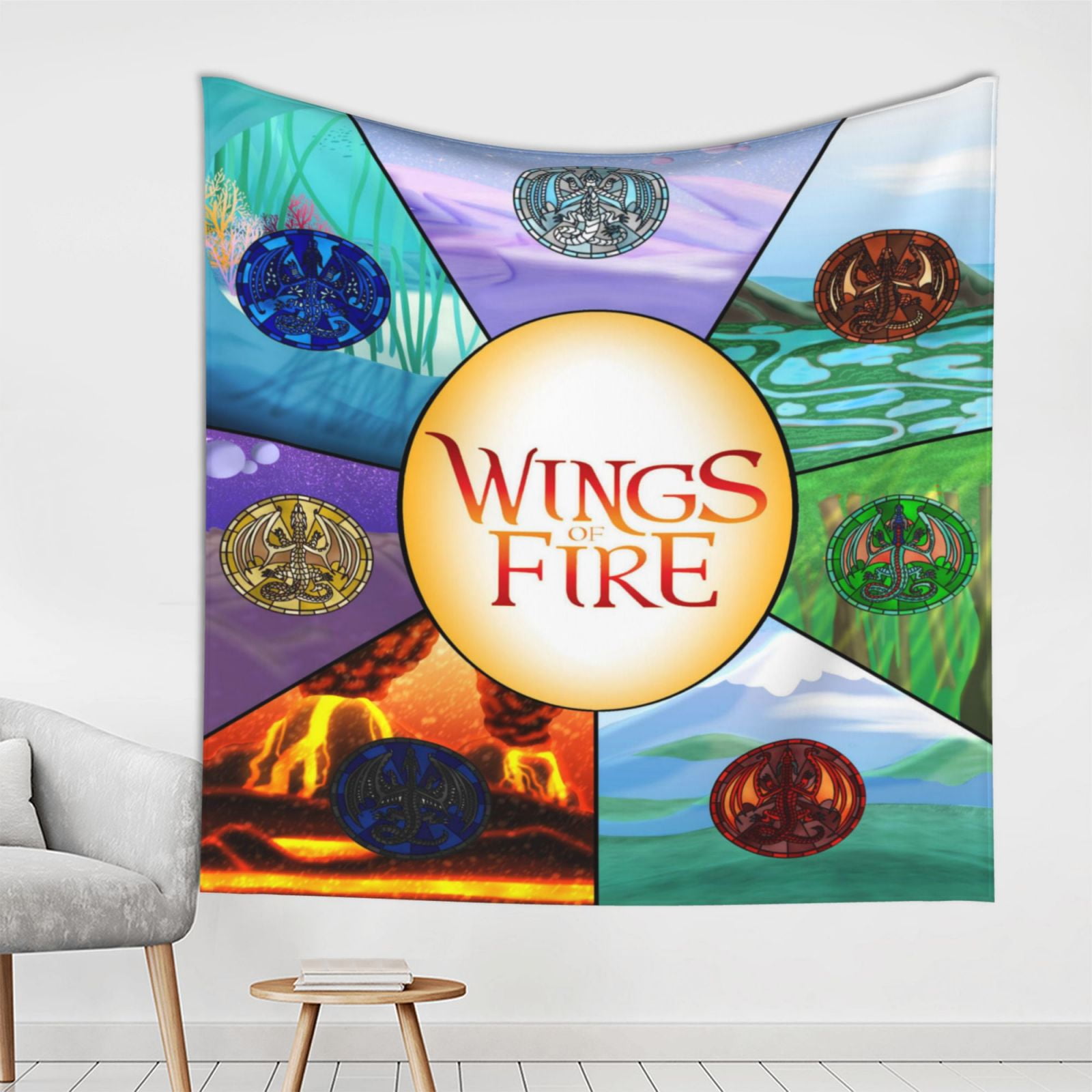 Dragon Wings Of Fire Tapestry Wall Hanging Wall Art Decor Wall Tapestry ...
