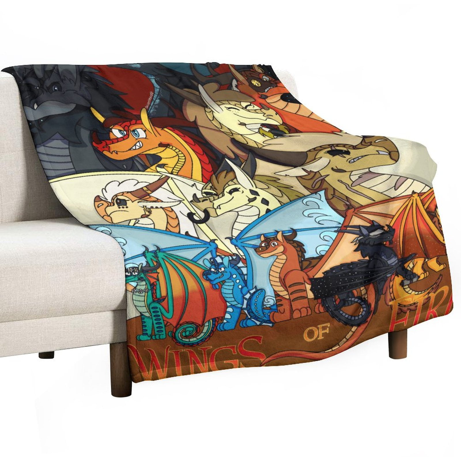 Dragon Wings Of Fire WOF Fuzzy Ultra-Soft Micro Fleece Blanket All ...