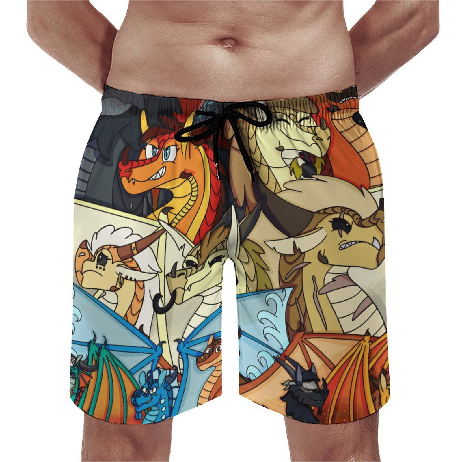Dragon Wings Of Fire WOF Men's Swim Trunks Quick Dry Beach Board Shorts ...