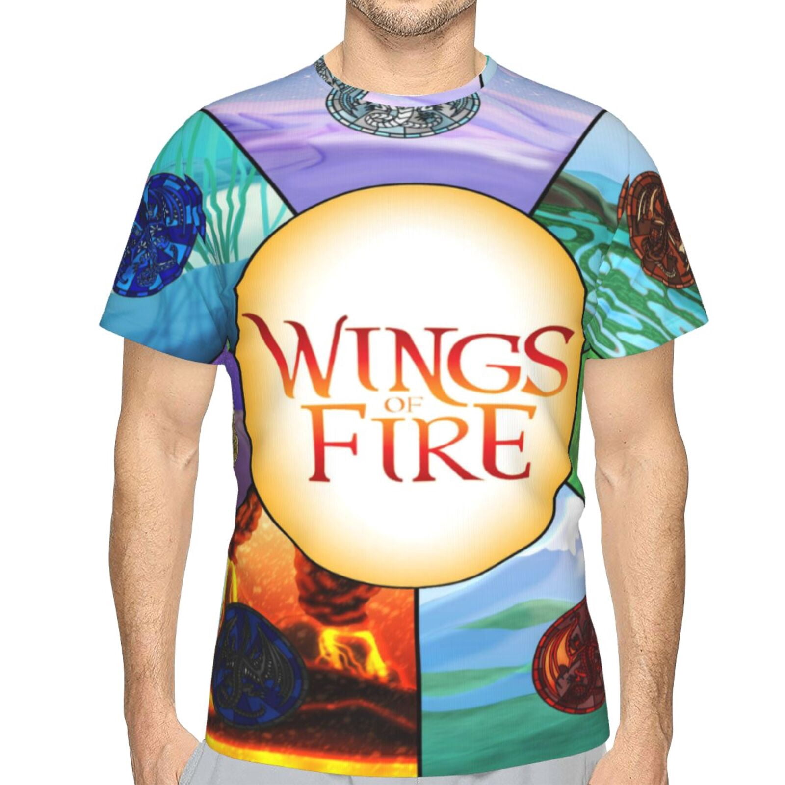 Dragon Wings Of Fire Wof T-Shirts 3d Printed Short Sleeve Tee Shirt For ...