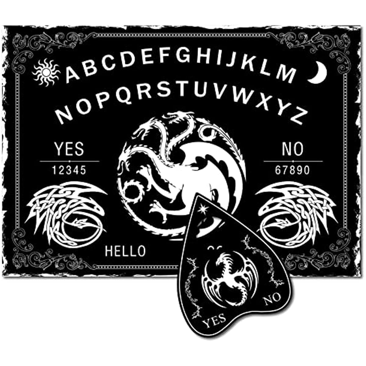 Dragon Wood Spirit Board Talking Boards Pendulum Board Wooden with ...