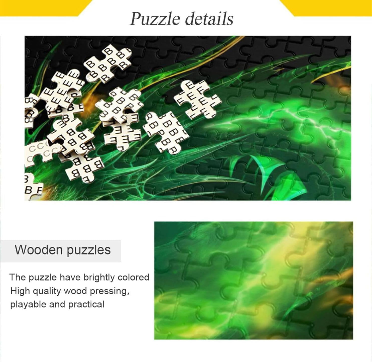 Dragon Wooden Jigsaw Puzzles, Intellectual Entertainment Educational ...