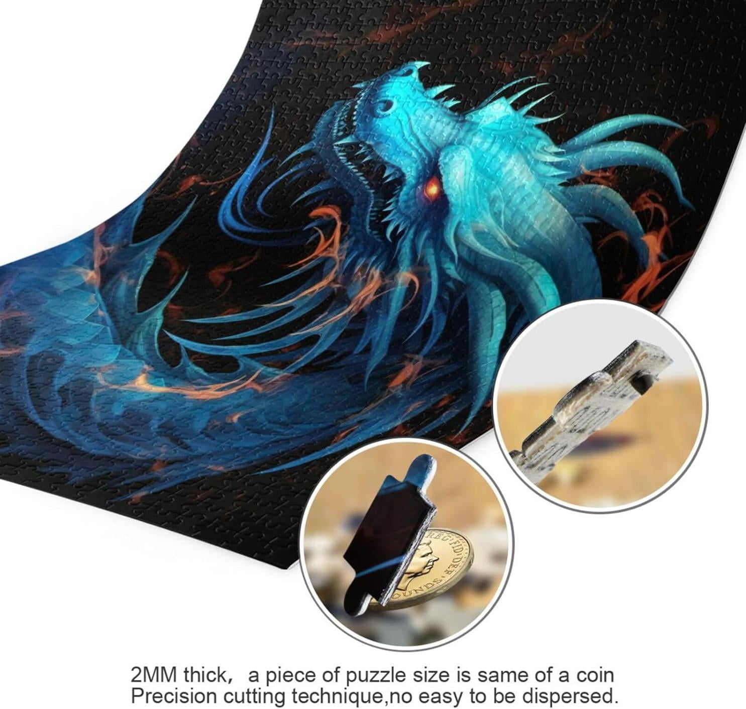 Dragon Wooden Jigsaw Puzzles, Intellectual Entertainment Educational ...