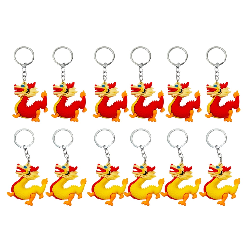 Dragon Year Keychain Set Unique and Creative Cartoon Dragon Keychains ...