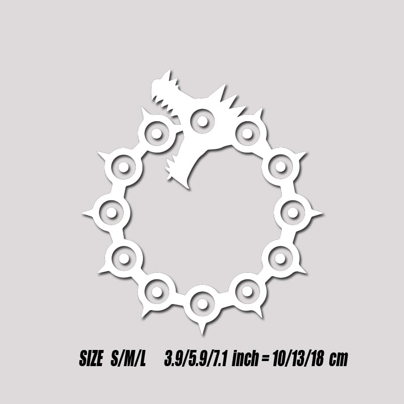 Dragon decals： Meliodas | Sin of Wrath | Seven Deadly Sins |for cartoon ...