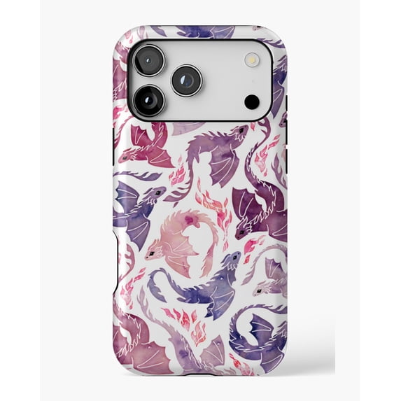 Dragon fire pink & purple H426 Premium Durable Case for iPhone 17 16 15 ...