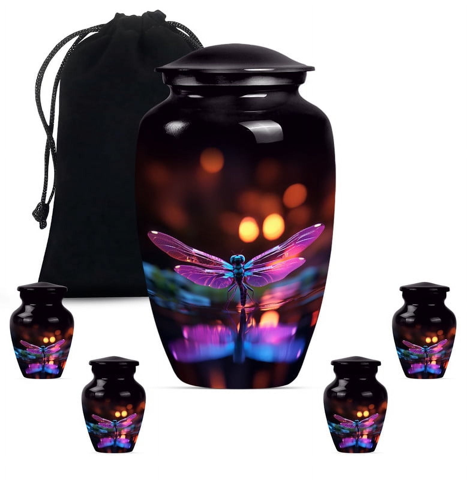 Dragon fly Urn, Funeral Urns for Adult Ashes Women, Small Urn for Ashes ...
