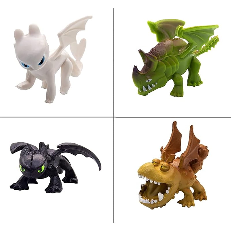 Dragon httyd (Set of 12 pcs) / Light Fury, Night Fury (Toothless ...