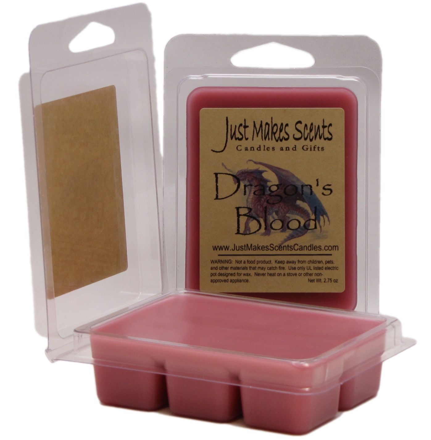 Dragon's Blood 2-Pack Wax Melts Homemade -Just Makes Scents Candles ...