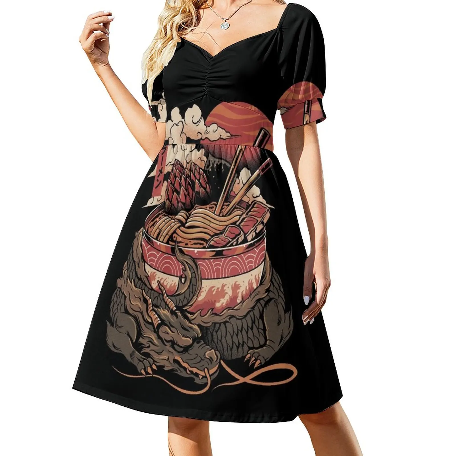 Dragon's Ramen Sleeveless Dress dresses for womens dresses for women ...