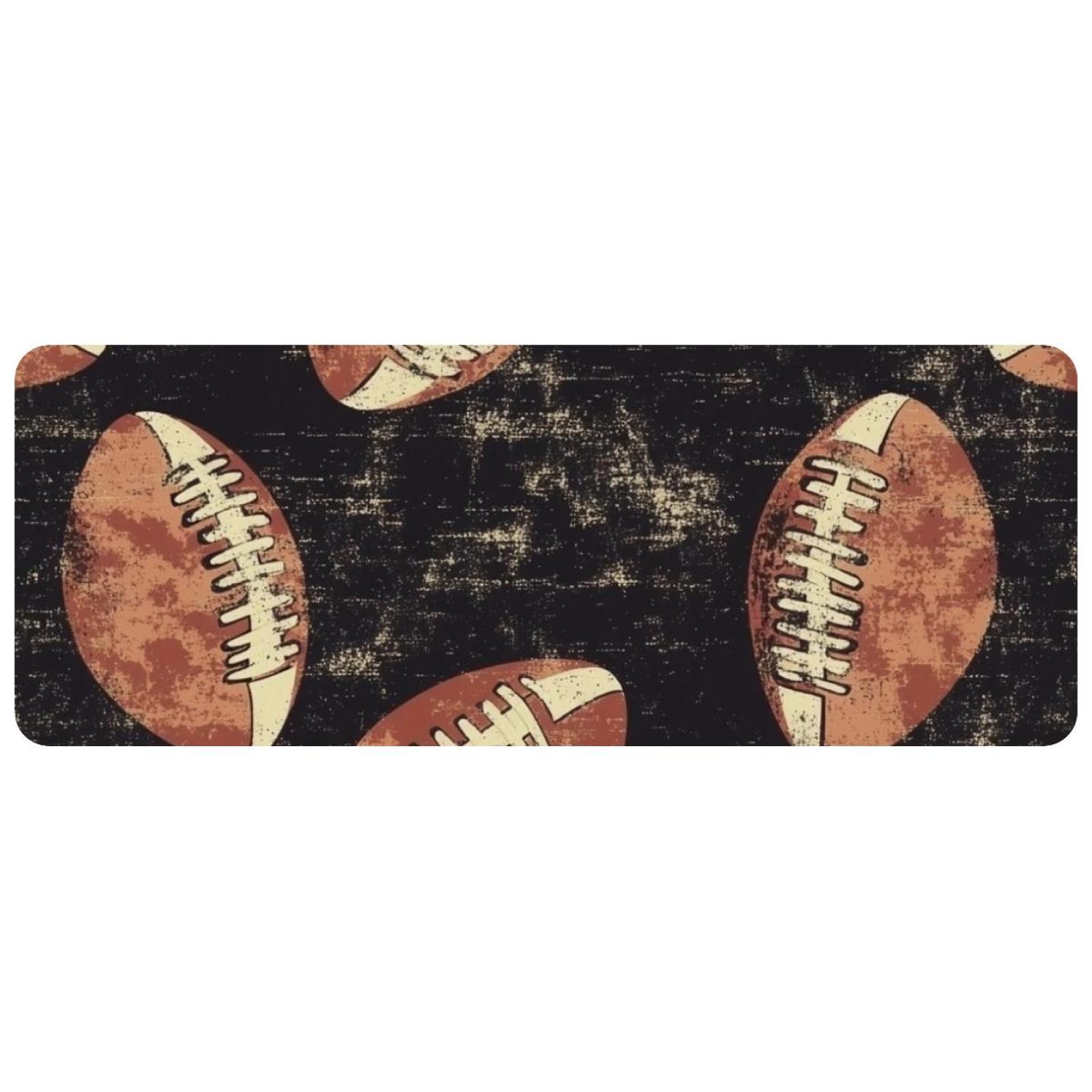 DragonBtu Desk Pad Protector Retro Rugby, Large Mouse Pad, Office Desk ...