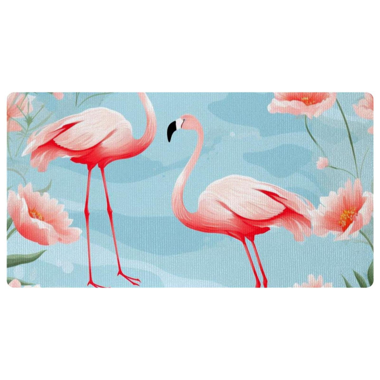 DragonBtu Kitchen Mat Cushioned Anti Fatigue Rug Pretty Flower ...