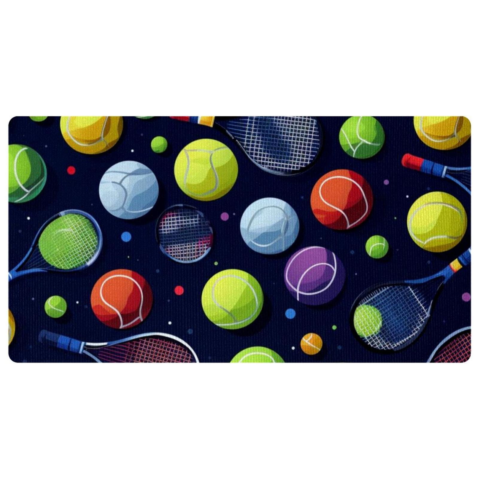 DragonBtu Kitchen Mat Cushioned Anti Fatigue Rug Tennis Racket Color 15 ...